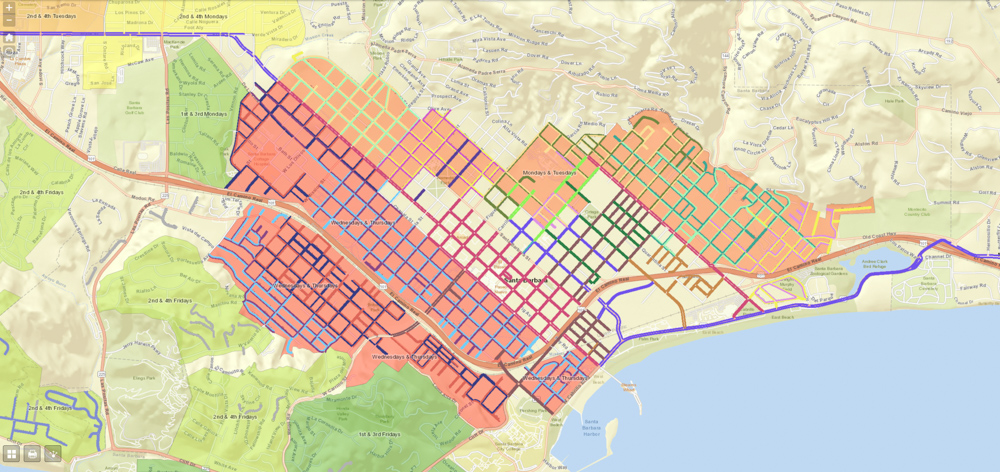 Street Sweeping Los Angeles Map - Map
